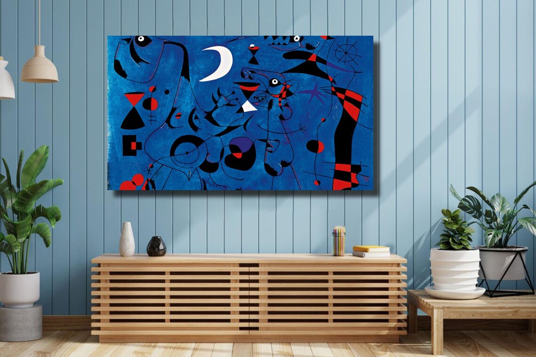 Joan Miro Poster Abstract Surrealism Art Canvas Miro Wall Art Unique ...