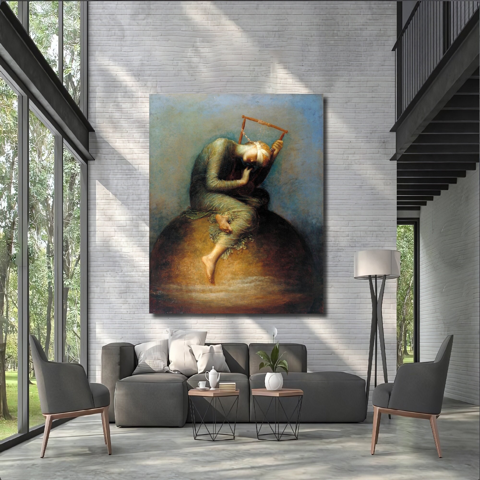 George Frederic Watts : Hope 1886 Canvas Gallery Wrapped or Framed ...