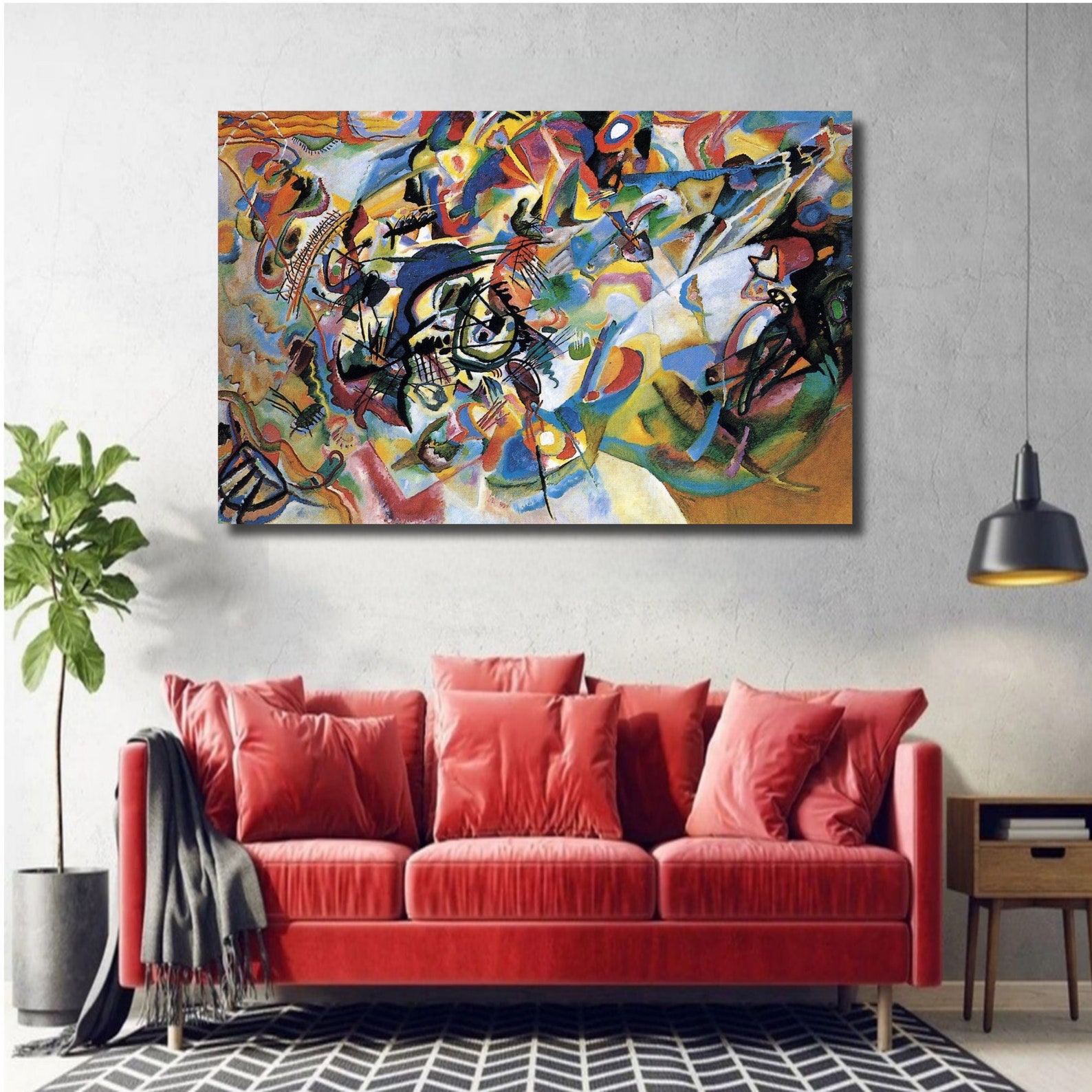 Wassily Kandinsky Composition VII Wall Art Print,kandinsky Reproduction,modern Wall Art ...