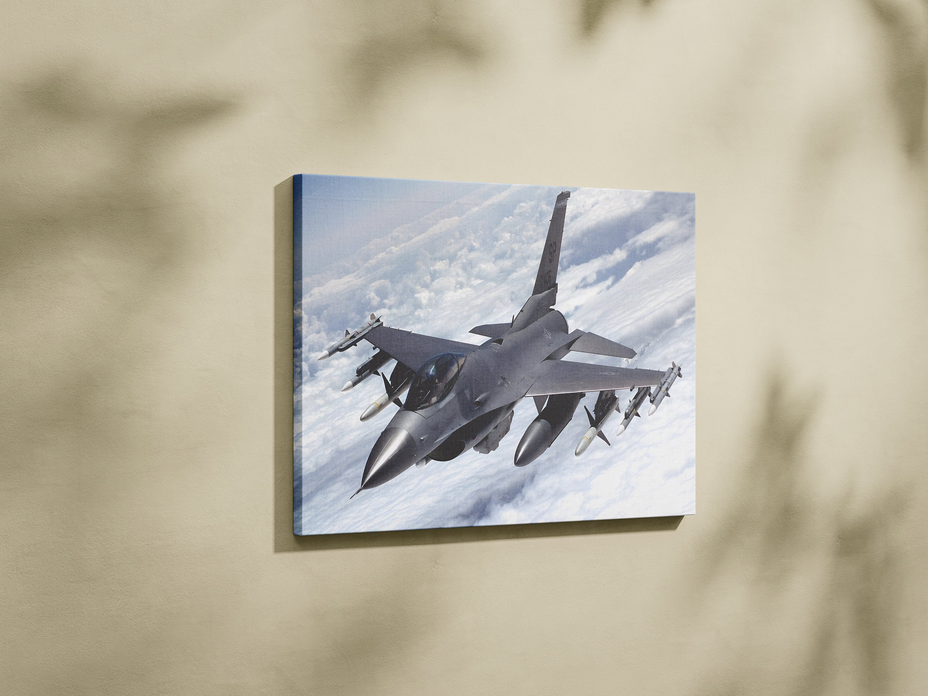 Fighter Squadron F16 Canvas Wall Art Design / POSTER or CANVAS READY to ...