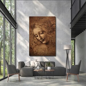 Leonardo Da Vinci: the Scapigliata Canvas Wall Art/artwork Prints/poster Print Art/poster Gift ...