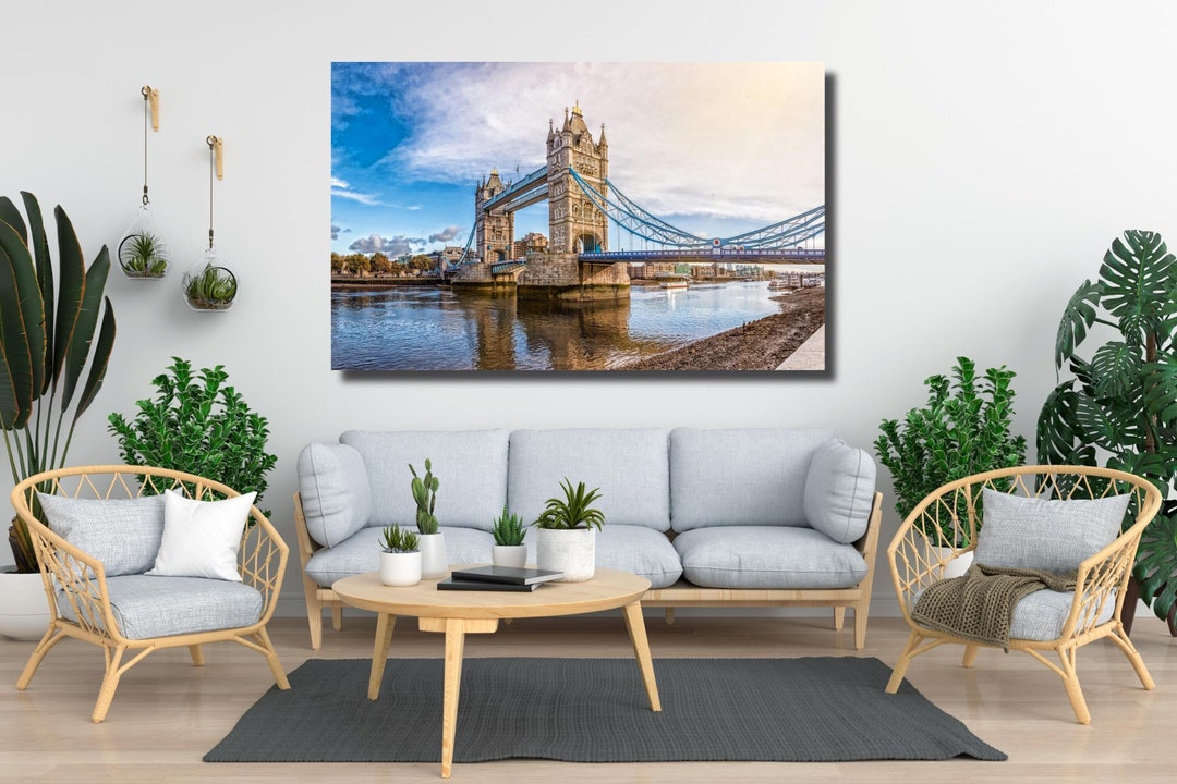 Tower Bridge Poster Print Art, London Tower Bridge Canvas Wall Art ...