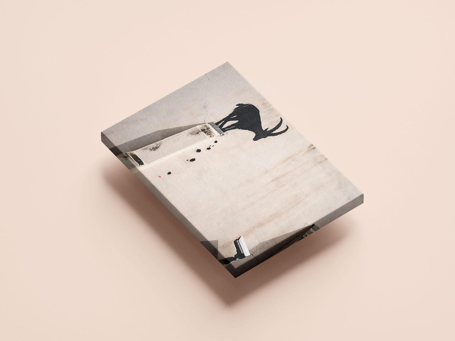 Banksy's Mysterious Goat Canvas Wall Art, Bansy Goat Perched on the ...