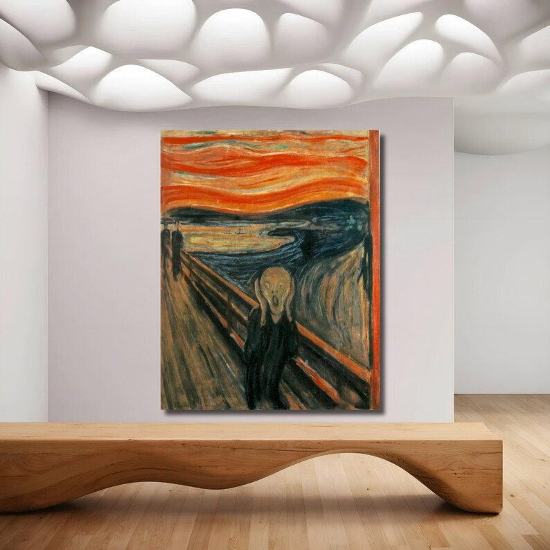 The Scream by Edvard Munch: Expressionist Canvas Print - Etsy