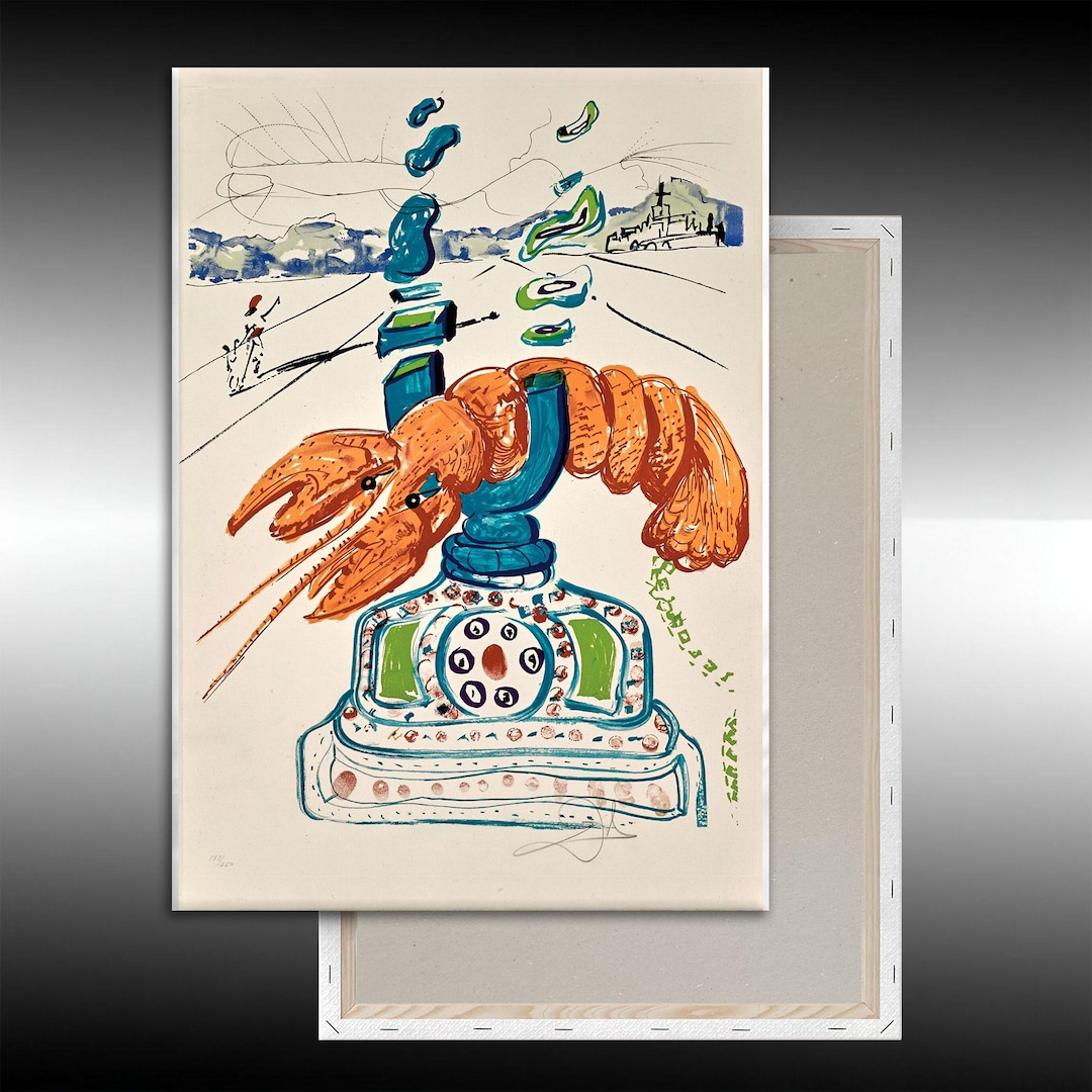 Lobster Telephone by Salvador Dali Salvador Dali Poster Print Canvas ...