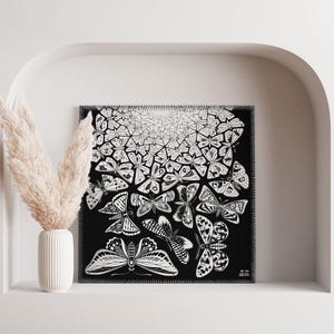 Maurits Cornelis Escher: Butterflies (1950) Canvas Wall Art/christmas ...