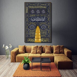 Mecca Inspired Islamic Wall Art: Unique Islamic Gift- Islamic Canvas ...