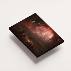 John Martin Painting/the Fall of Babylon by John Martin Canvas Wall Art ...