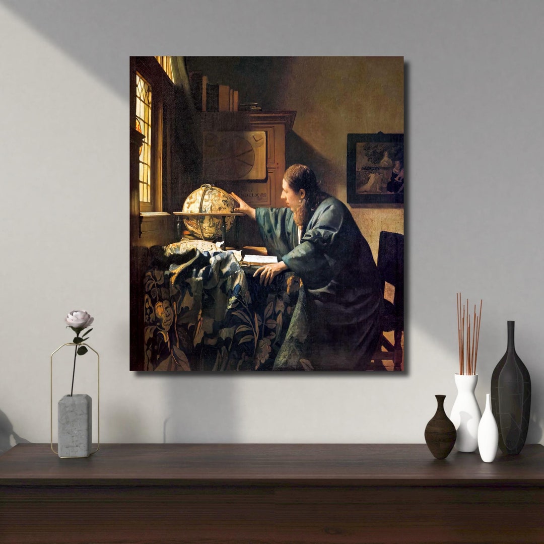 The Astronomer by Jan Vermeer Canvas Print,jan Vermeer Poster,jan ...