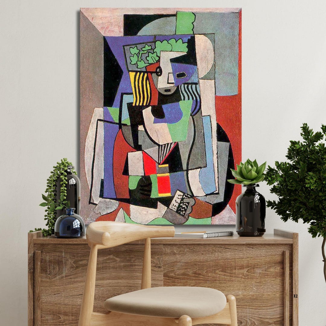 Picasso's "the Student" Canvas Print: Abstract Modernist Fine Art - Etsy