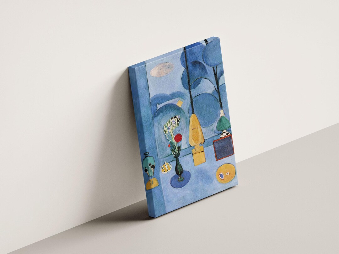 Henri Matisse Blue Window Poster Canvas Wall Art,blue Window Wall Art ...
