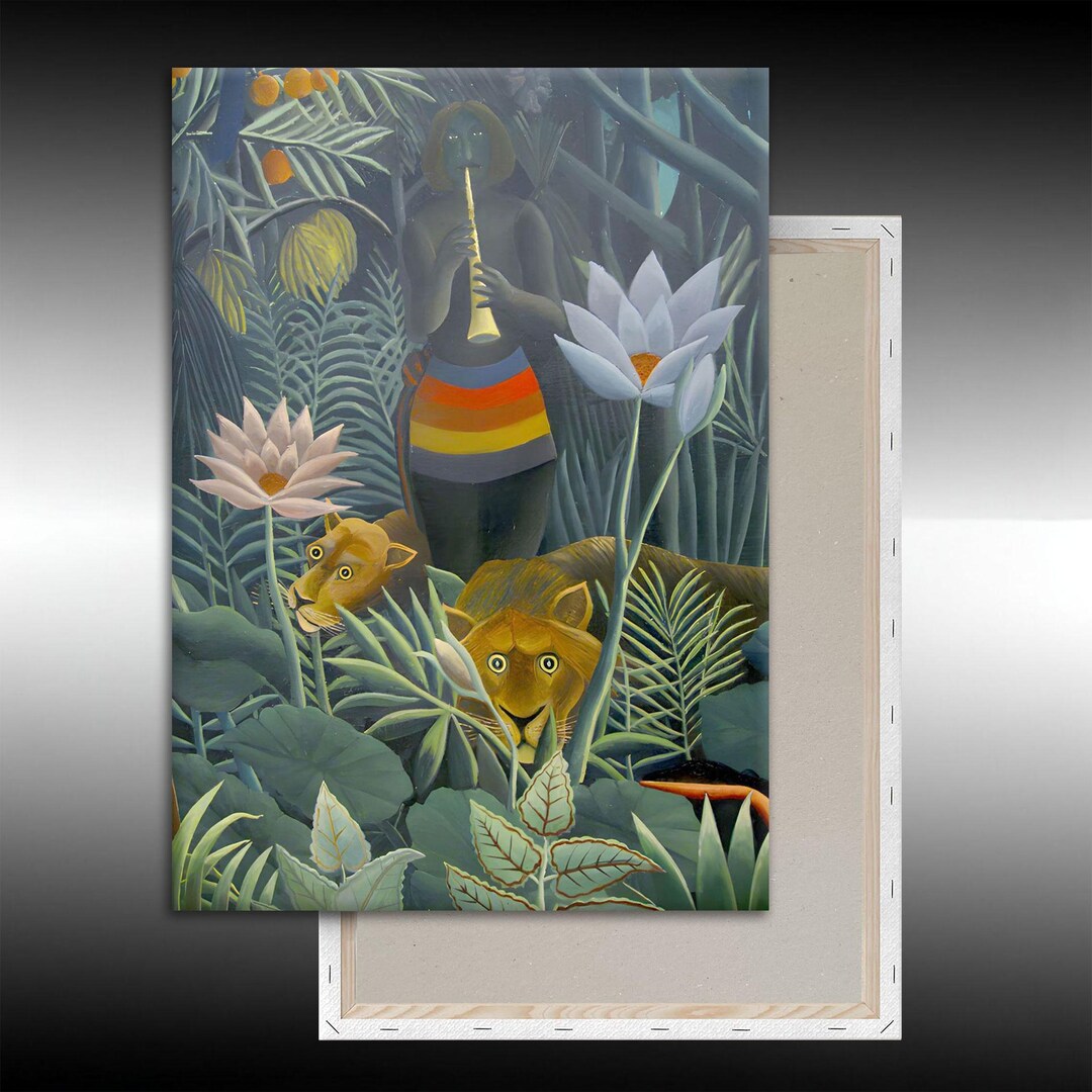 European Art, Henri Rousseau Paintings, Two Lions From the Dream FINE ...