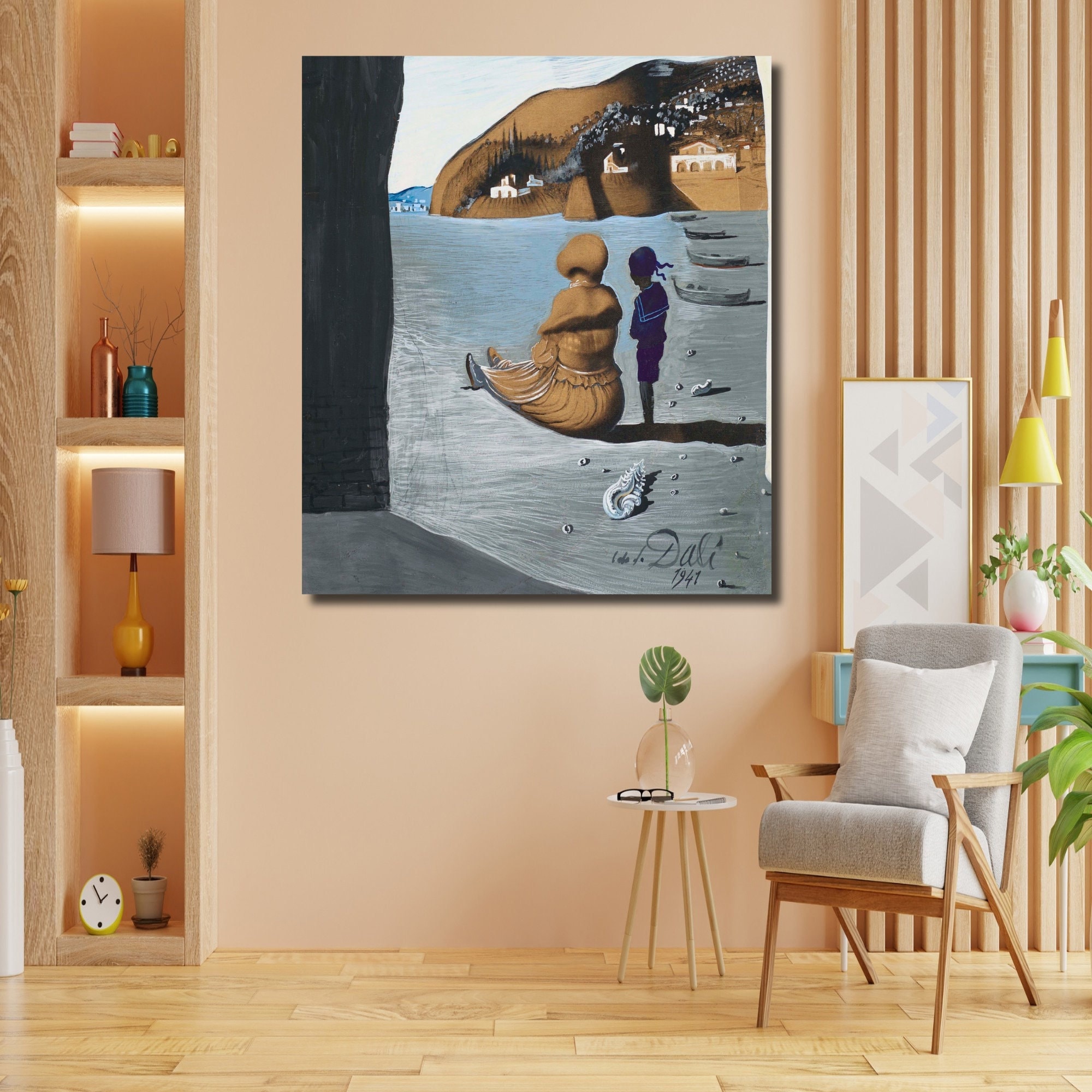 Salvador Dali Exhibition Poster Print Surrealism Art Mysterious Mouth ...