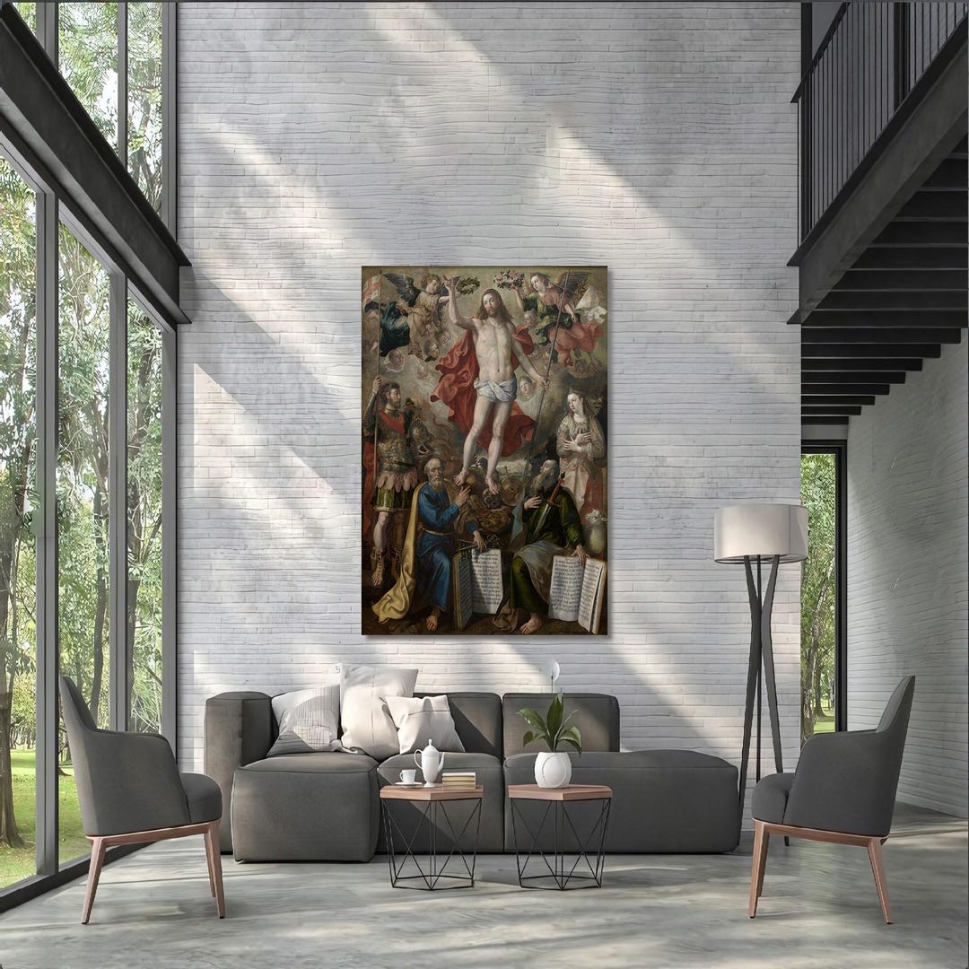 Christ Triumphant (1590) Canvas Wall Art, Maerten De Vos Painting ...