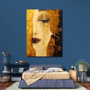 Gustav Klimt Golden Tears, Canvas Wall Art, Klimt Museum Exhibition ...