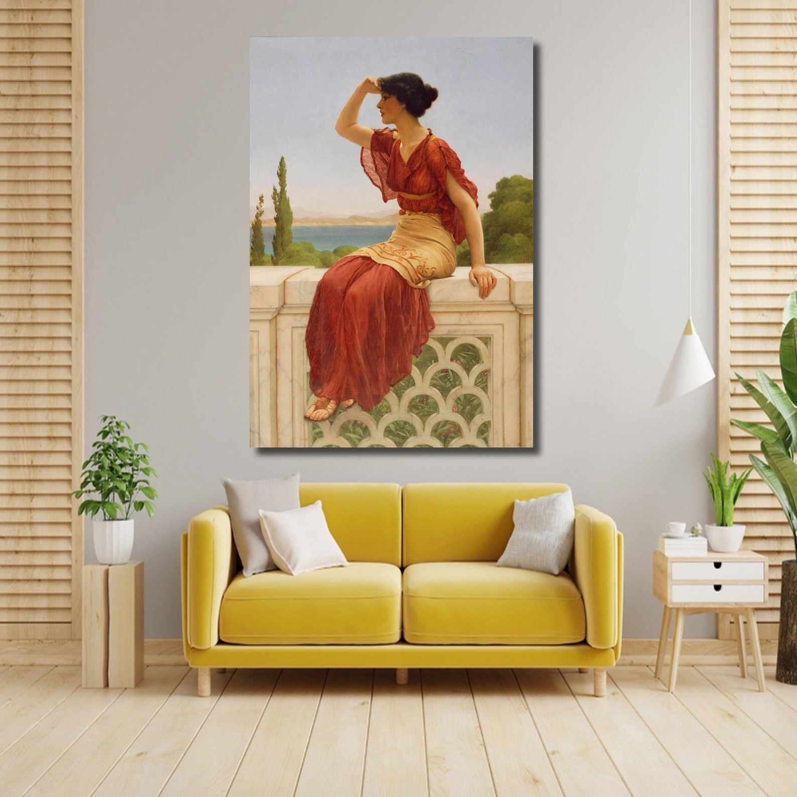 John William Godward,the Signal,art Prints,vintage Art,canvas Wall Art ...