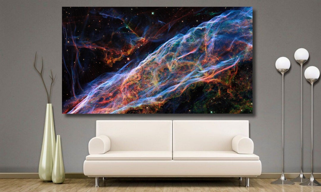 NASA Hubble Revisits the Veil Nebula Canvas Art,space Prints Art Galaxy ...