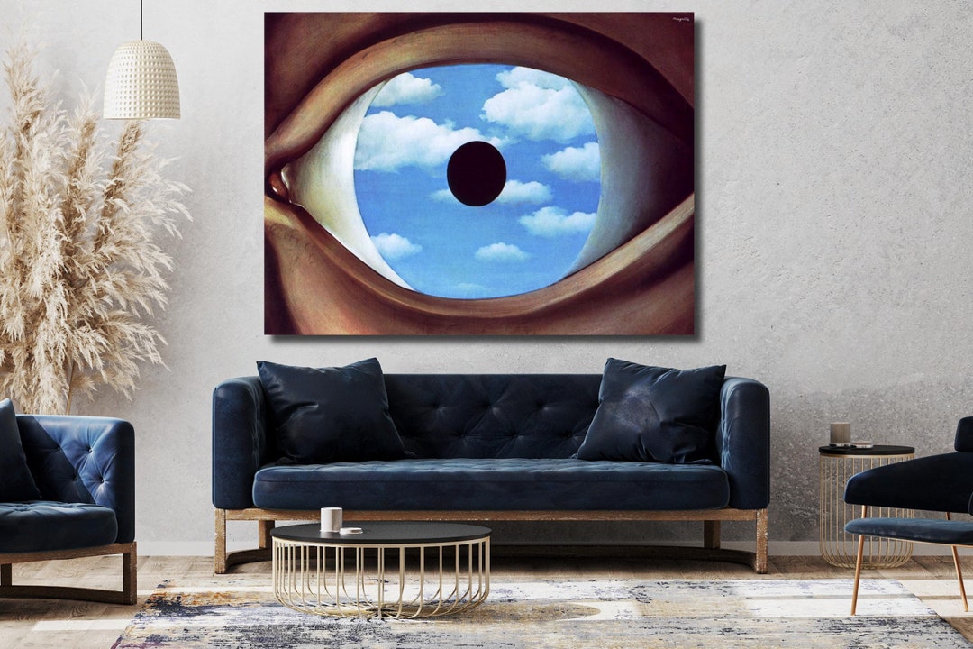 Rene Magritte the False Mirror Canvas Rene Magritte Canvas Gift of Home ...