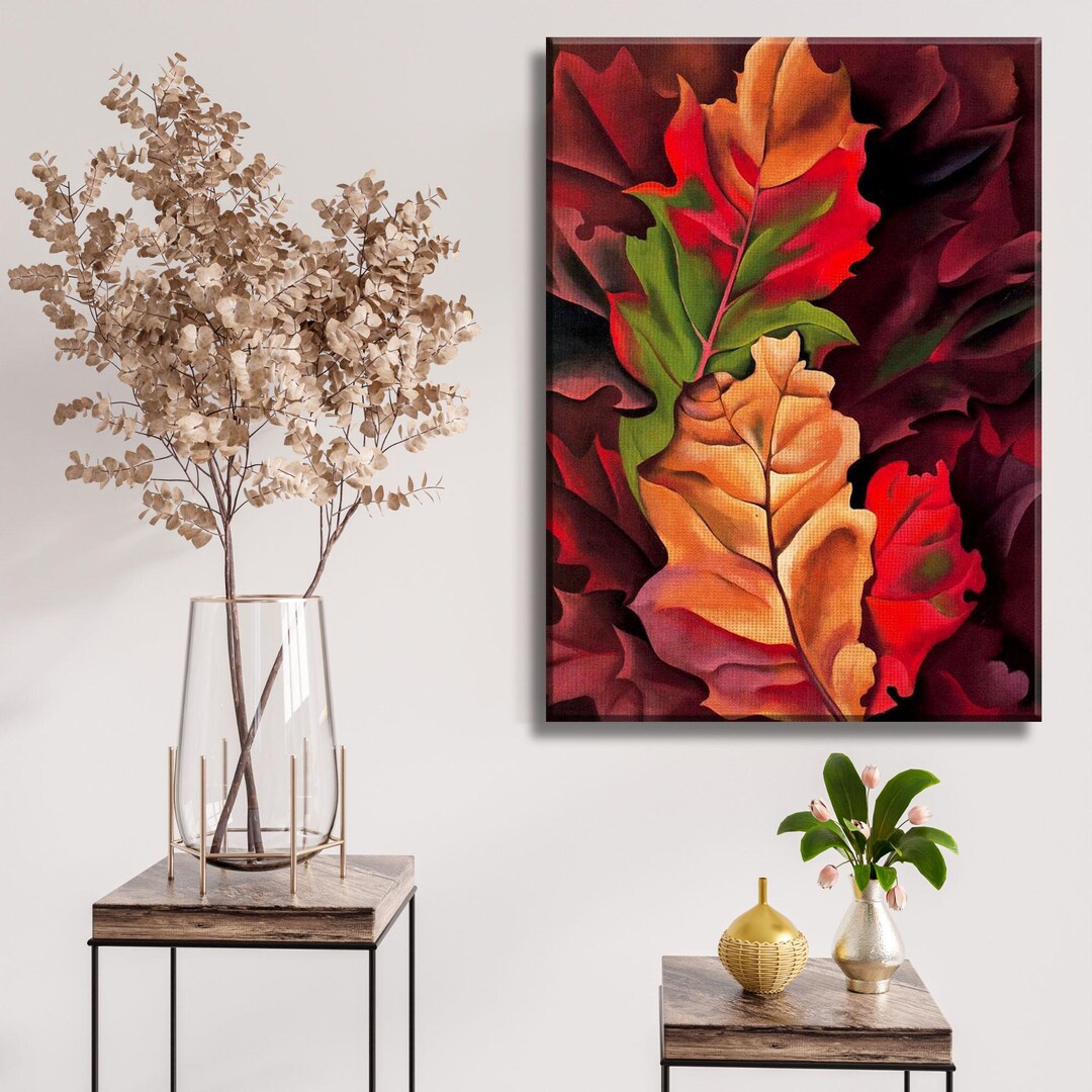 Georgia O Keeffe Canvas, Autumn Leaves Lake George N.Y.,1924, Georgia O ...