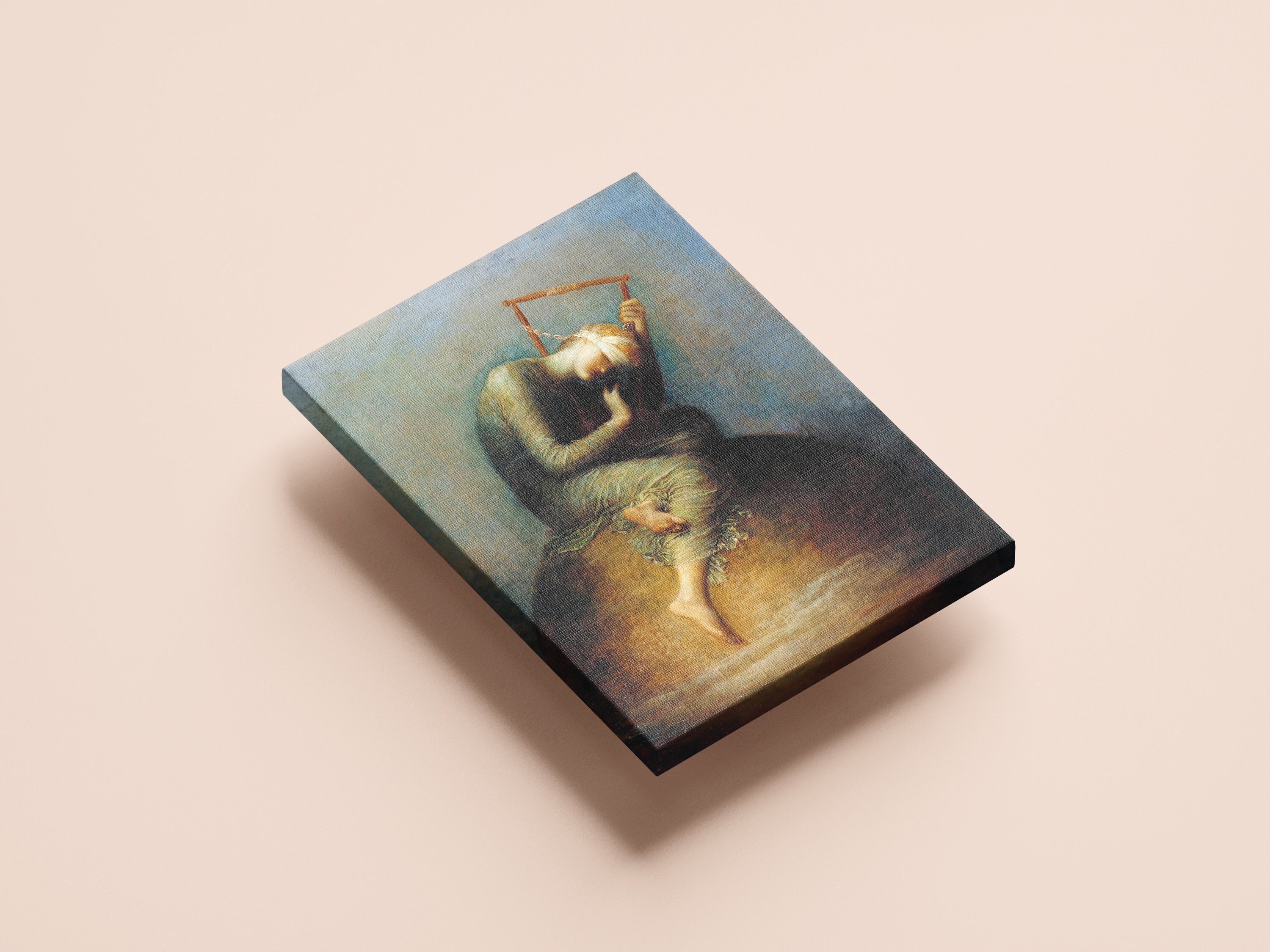 George Frederic Watts : Hope 1886 Canvas Gallery Wrapped or Framed ...