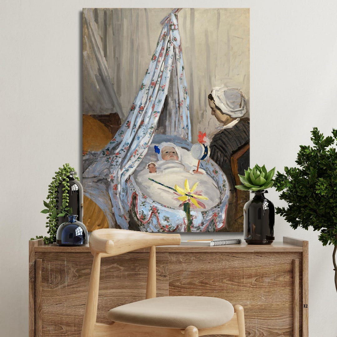 Monet 'the Cradle' Print: Camille and Jean, Exhibition Poster - Etsy