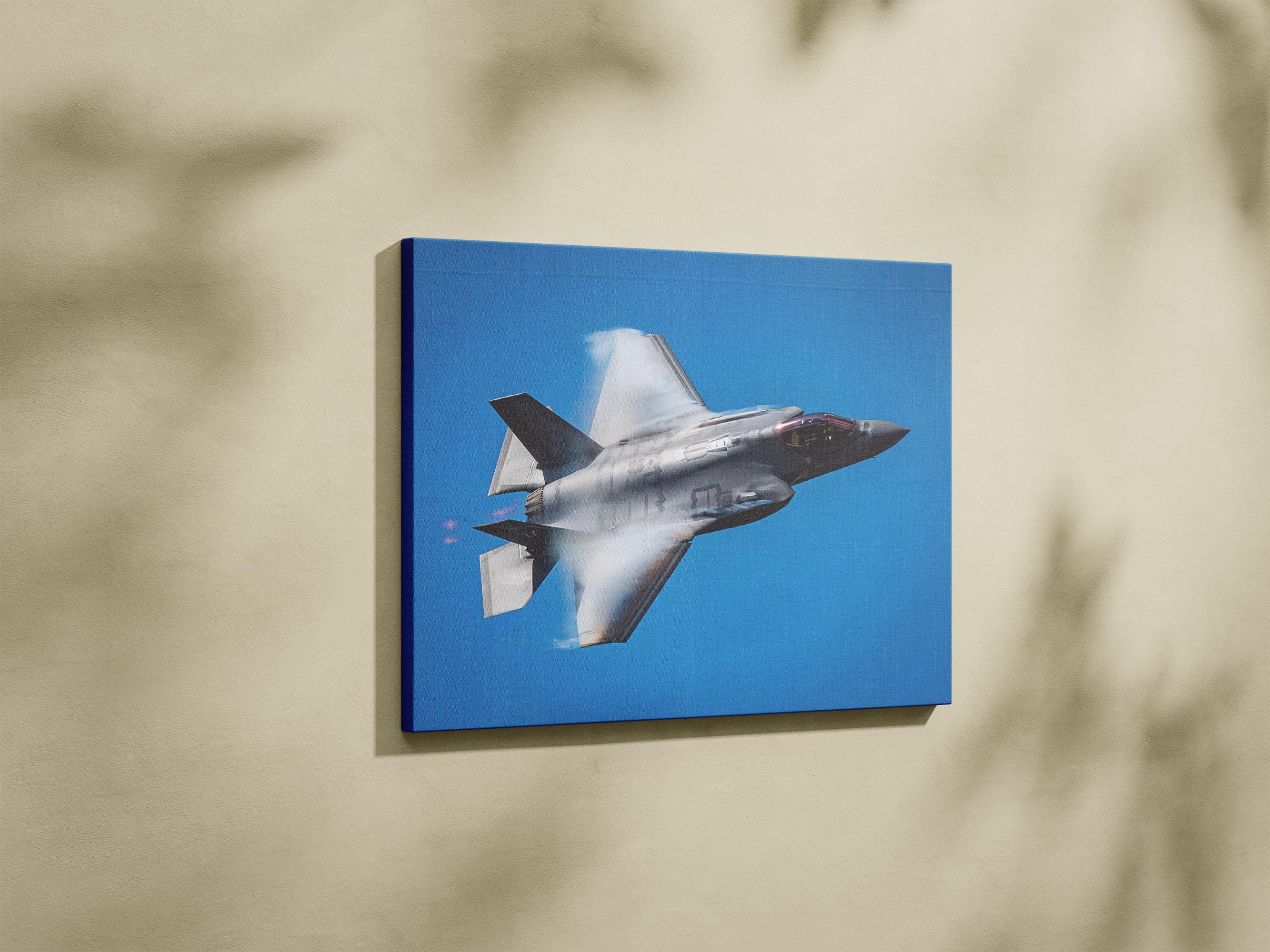 F35 Falcon Fighter Jet Canvas Print: Military Aircraft Wall Art - Etsy