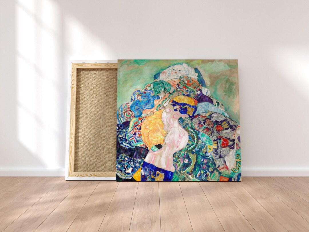 Baby Poster | Gustav Klimt Cradle Artwork, Vintage 1917-1918 Nursery ...