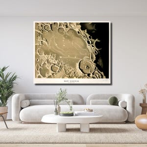 Etienne Leopold Trouvelot Canvas Wall Art: Mare Humorum. (the Trouvelot ...