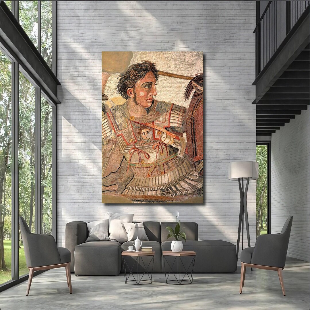 Battle of Issus Mosaic Canvas Poster Alexander the Great Art Living ...