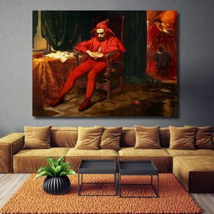 The Sad Jester by Jan Matejko / Poster or Canvas Wall Art, Sad Clown ...