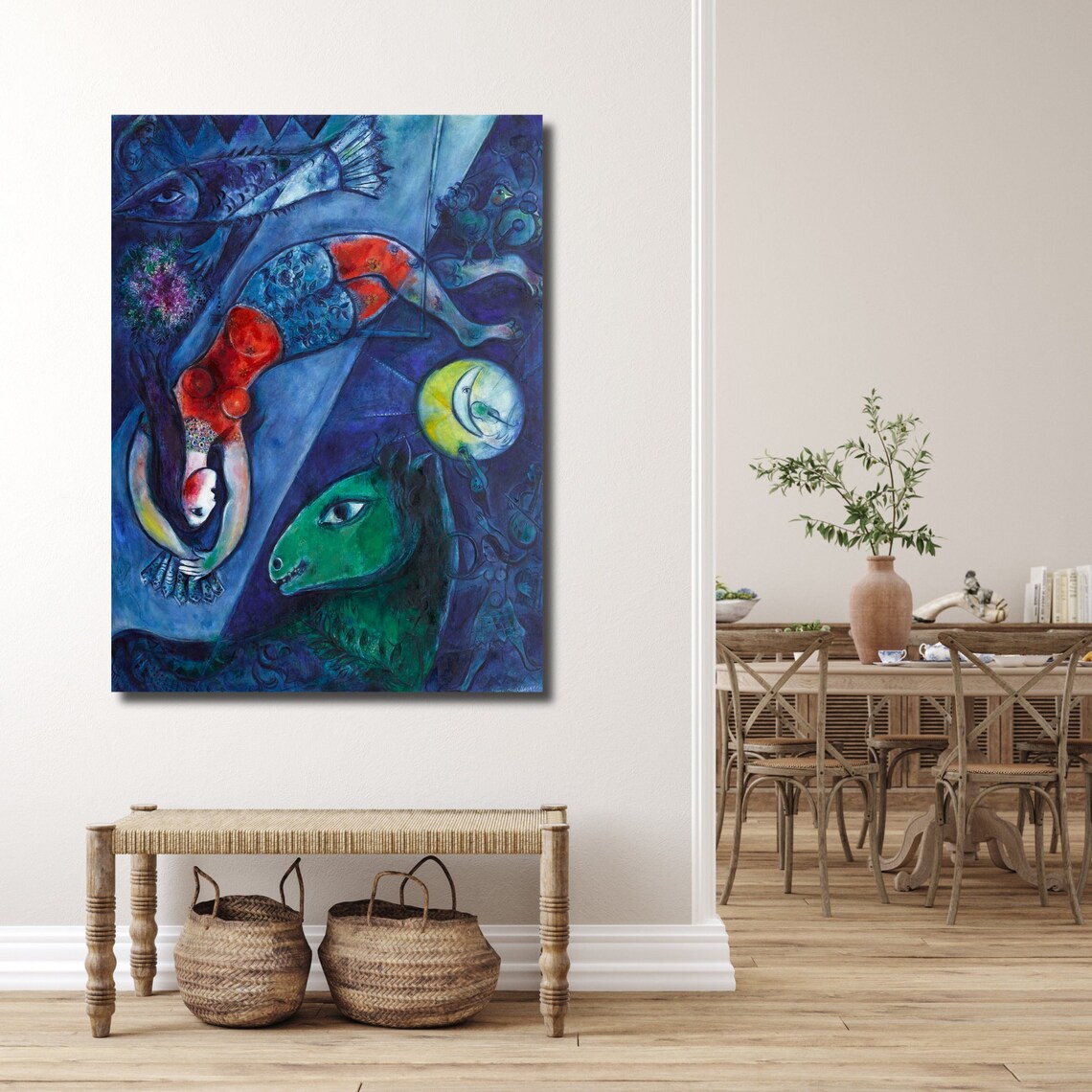 Marc Chagall Canvas Wall Art Print,chagall Exhibition Museum of Modern ...