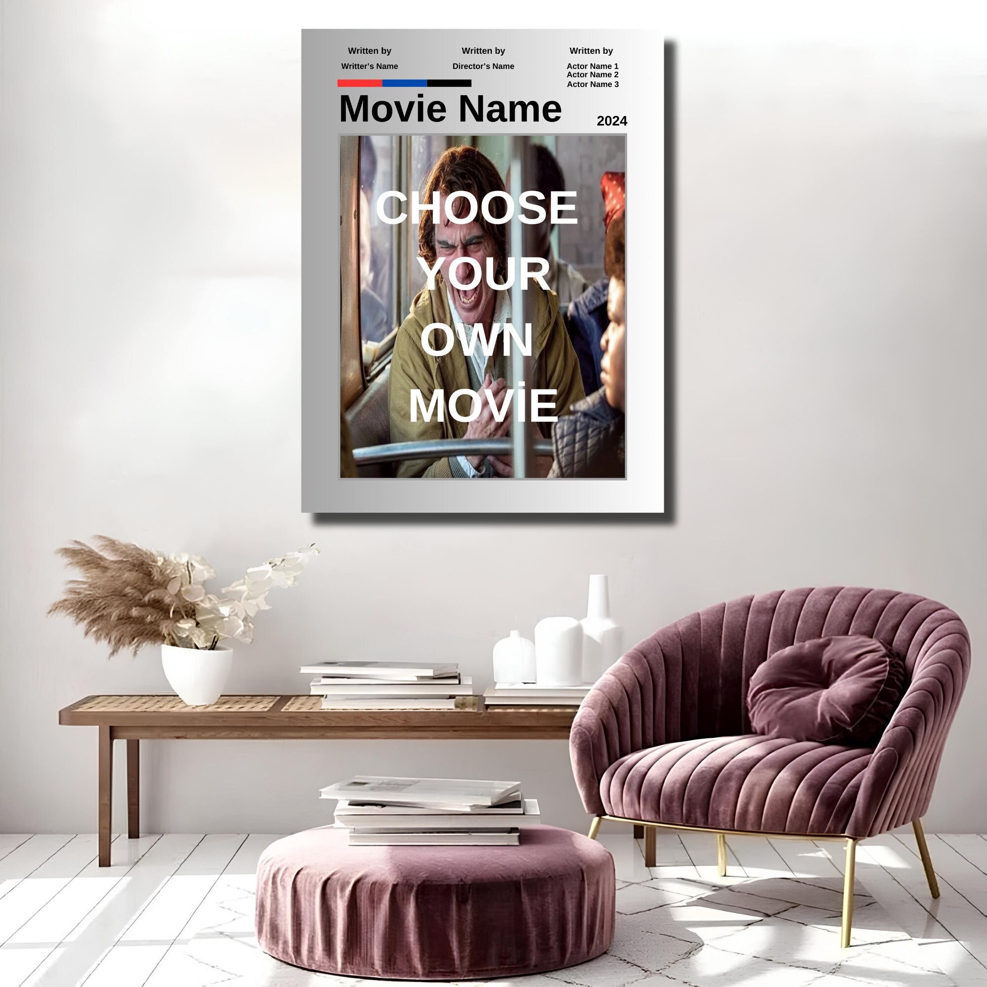 Custom Movie Poster,customize Movie Poster,choose Your Own Movie ...