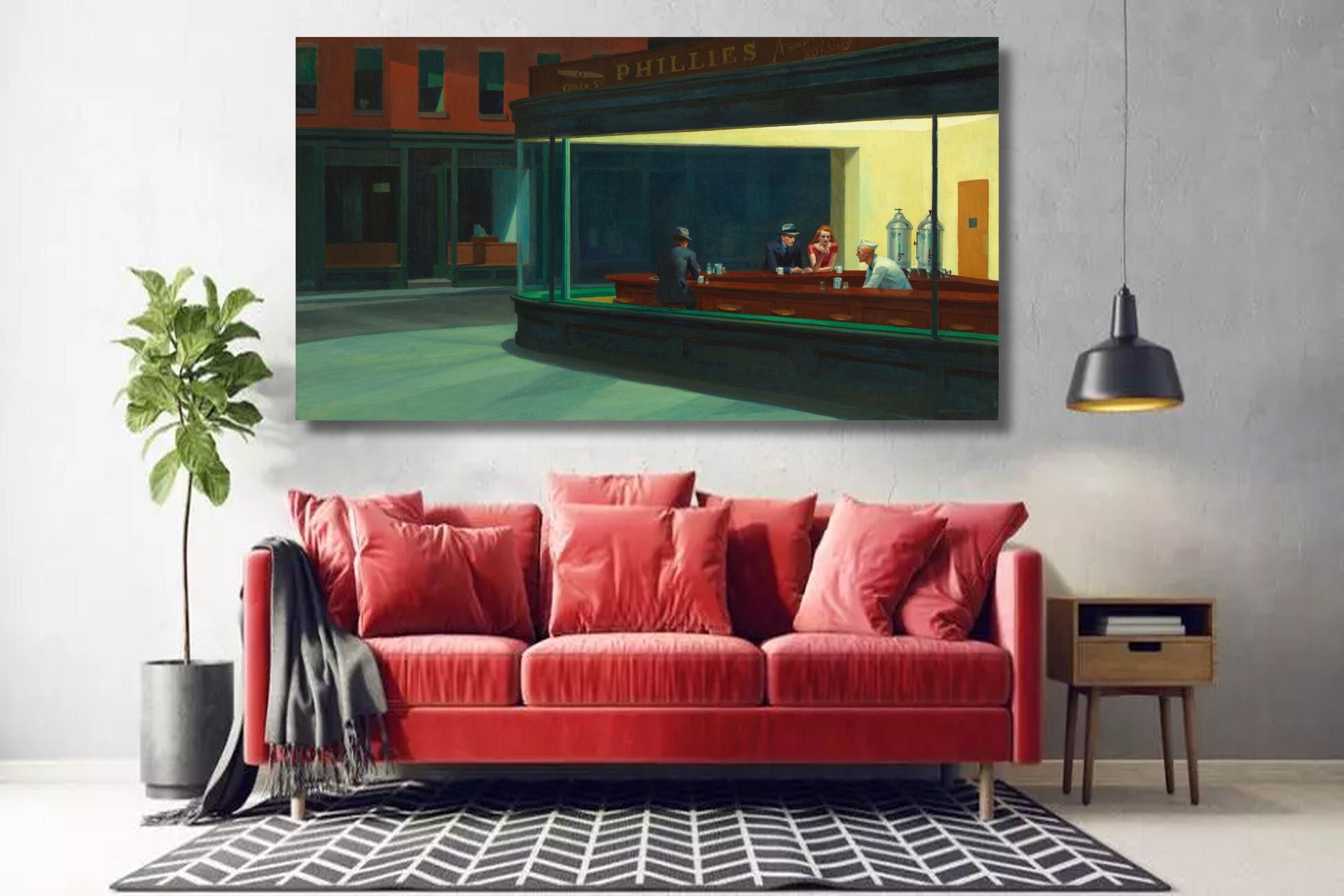 Edward Hopper Reproduction Poster Print,modern Canvas Art Wall Decor ...