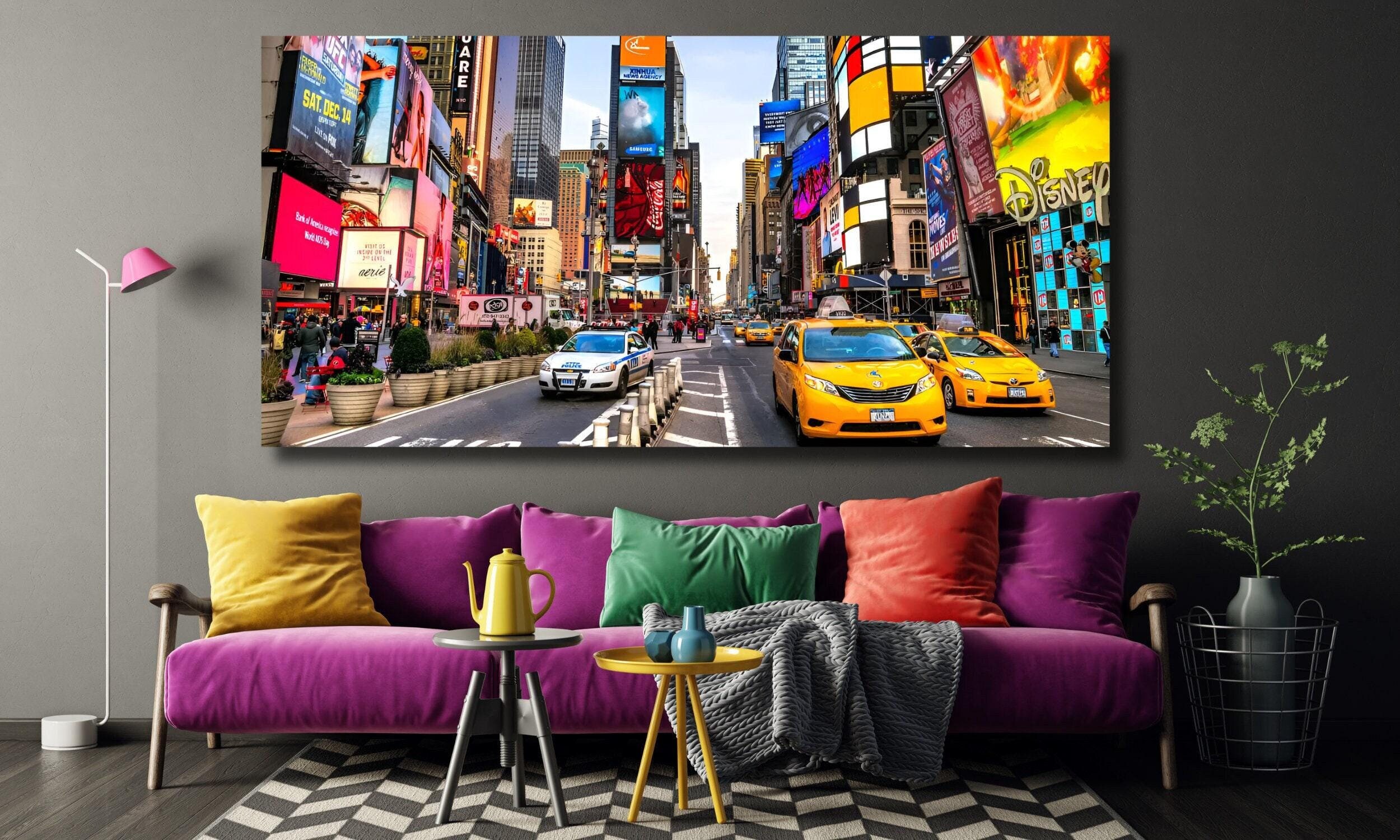Times Square Wall Art NYC Manhattan Times Square Poster Times Square ...