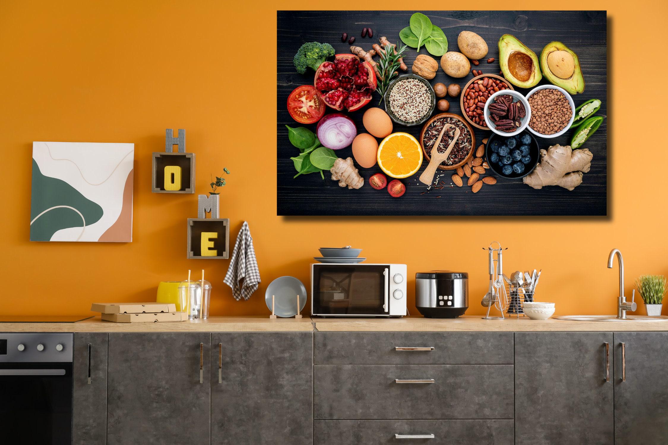 Useful Food Kitchen Decor Herbs and Spices Kitchen Poster, Fresh ...