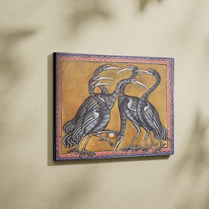 Aberdeen Bestiary : Cranes (12th Century Illuminated Manuscript)/fine ...