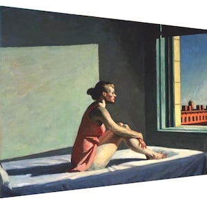 Edward Hopper Morning Sun 1952 Canvas Print Wall Art,hopper Poster ...