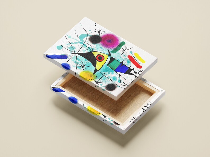 The Singing Fish by Joan Miro Canvas Wall Art, Canvas Ready to Hang ...