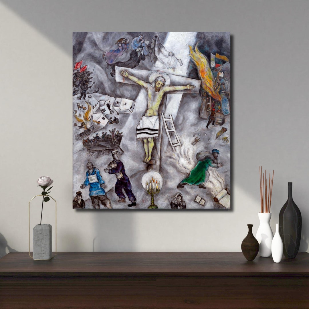 Marc Chagall,the White Crucifixion by Marc Chagall Canvas,expressionism ...