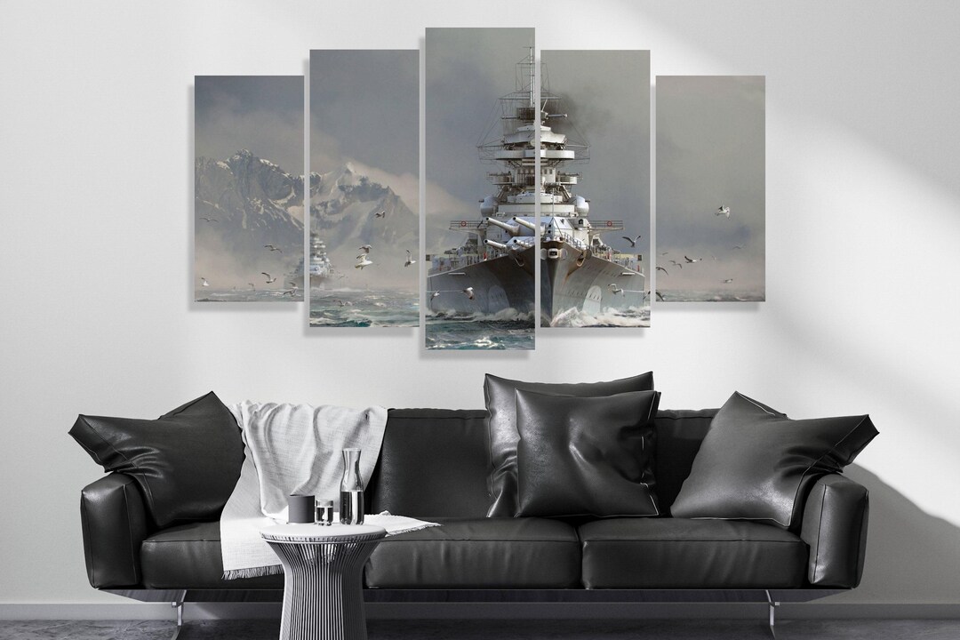 Warship Wall Art Canvas Print Warship Canvas Print Ship Wall Art ...