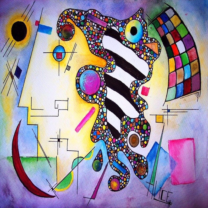 Abstract Art of Wassily Kandinsky, Wassily Print, Kandinsky Art Print ...