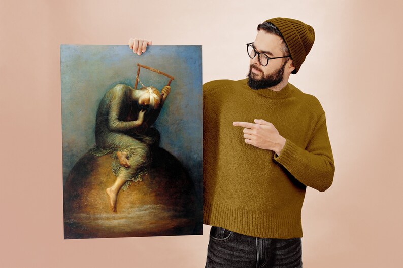 George Frederic Watts : Hope (1886) Canvas Gallery Wrapped or Framed ...