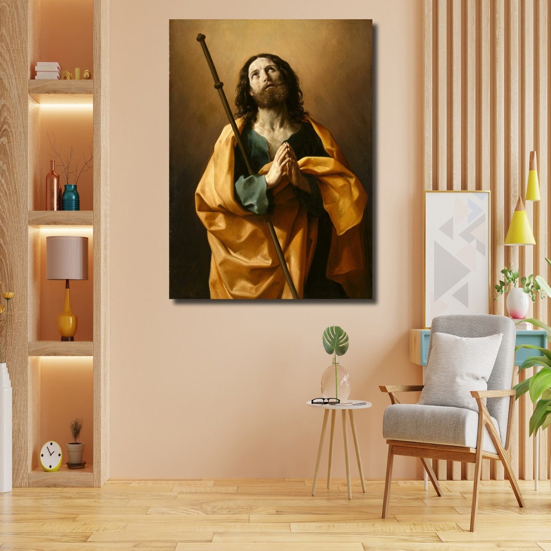 Guido Reni : Saint James the Greater (c1636-38) Canvas Painting Wall ...