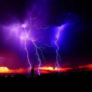 Lightning Storm Canvas Wall Art Design / POSTER or CANVAS READY to Hang ...