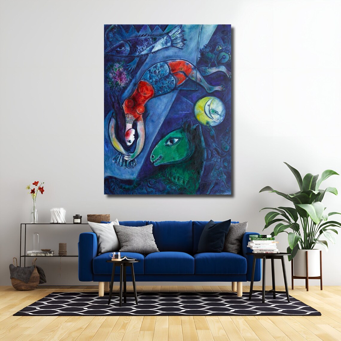 Marc Chagall Canvas Wall Art Print,chagall Exhibition Museum of Modern ...