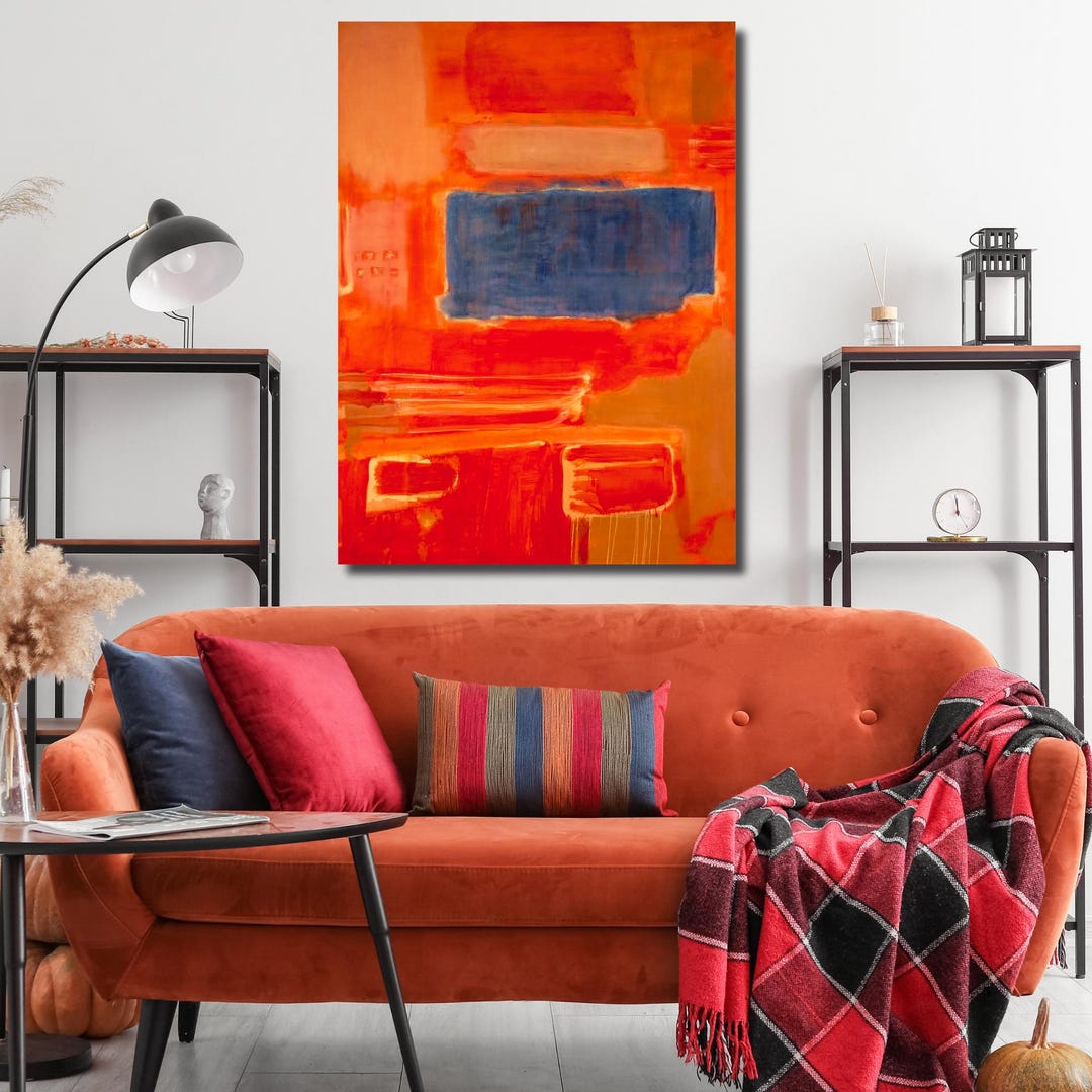 Mark Rothko Abstract Art Reproduction: Modern Minimalist Canvas Print ...