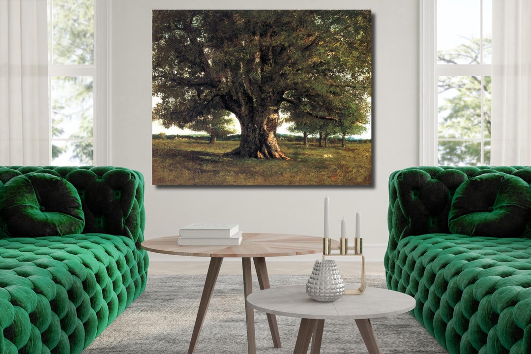 Gustave Courbet Painting: the Oak Tree of Flagey vercingetorix Canvas ...