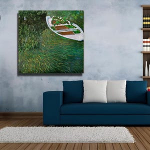 The Boat, Claude Monet, Impressionist Landscape, Rowboat, River ...
