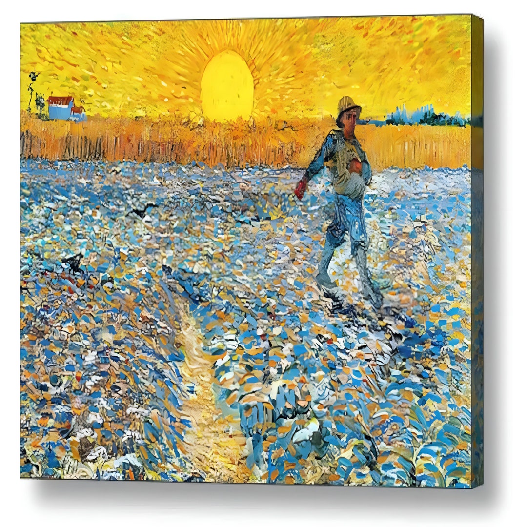 Vincent Van Gogh Art on Canvas 9 Hand Painted Farmer Wall Art Handmade ...
