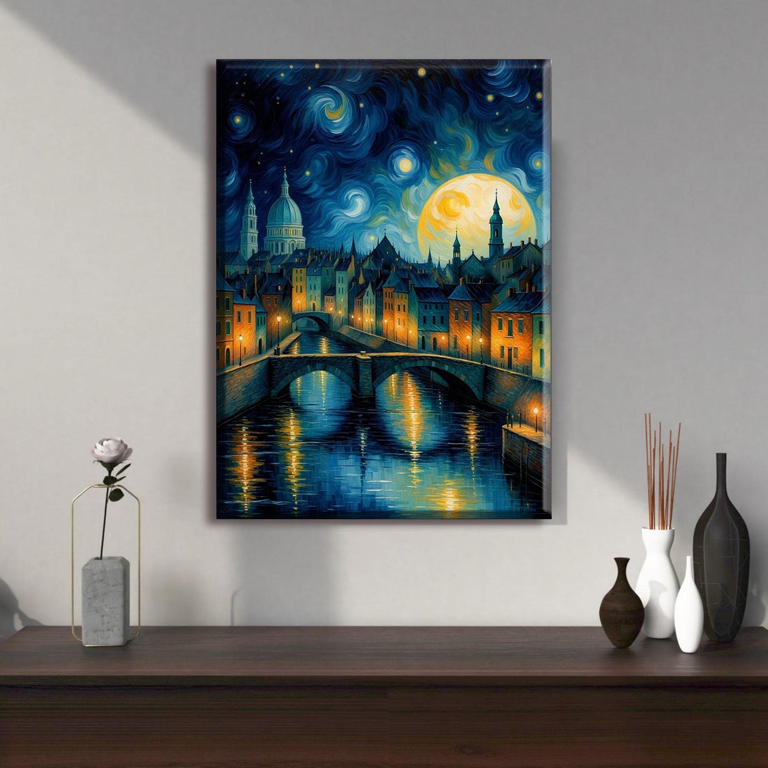 Vincent Van Gogh - Venice, Office Wall Decor, Regional Canvas Wall ...